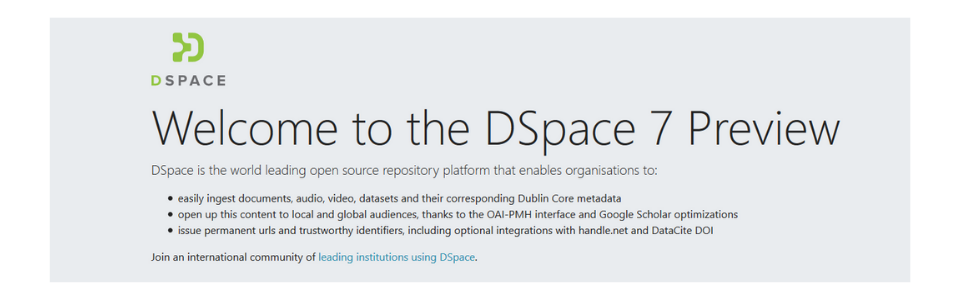 DSpace 7.0 Beta 3, já disponível – Blog RCAAP